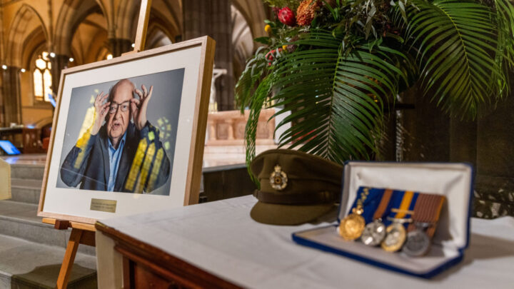 Emotional scenes as beloved priest Father Bob is farewelled during ...