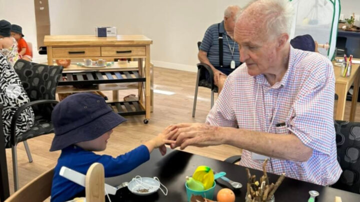Bridging generations: Aged care homes welcome toddlers to bring joy and ...
